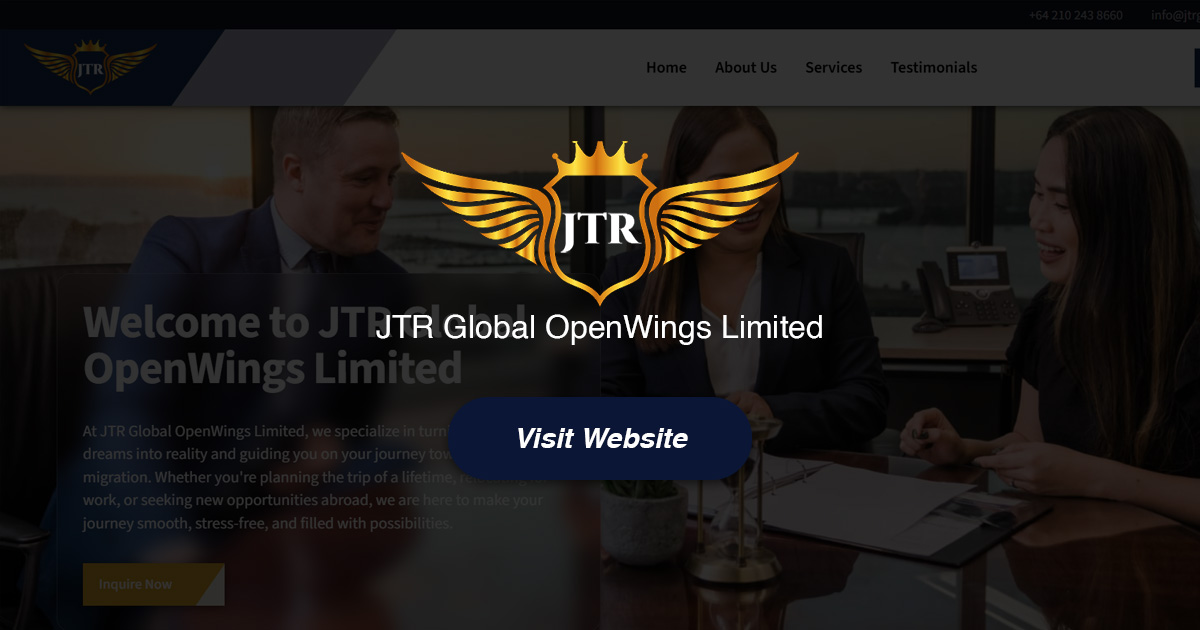 Migration and Visa Assistance in NZ - JTR Global OpenWings Ltd